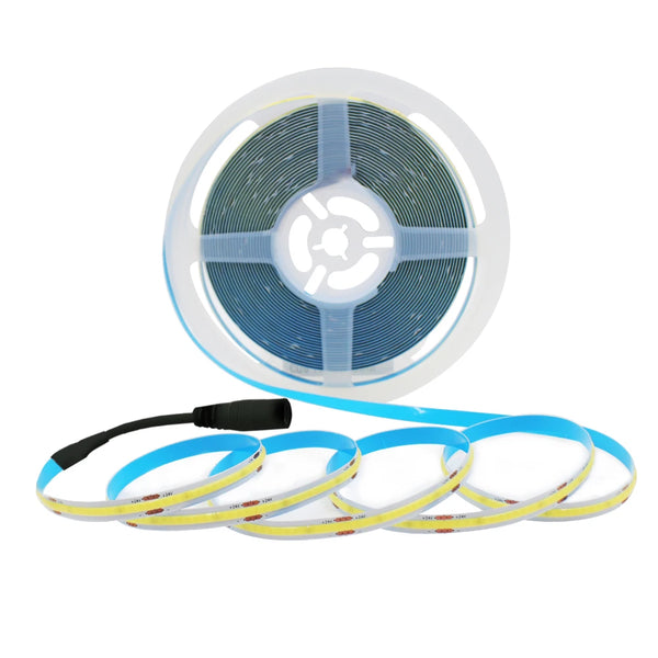 COB 12V LED Strip Light Kit + LED Tape & Power Supply - Various Length