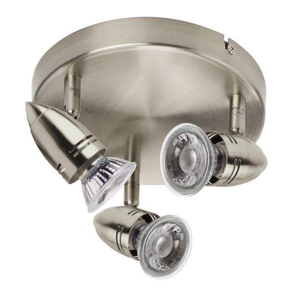 Triple Round Modern LED Light Bar – 3x5W GU10 – Cool & Warm White Opti