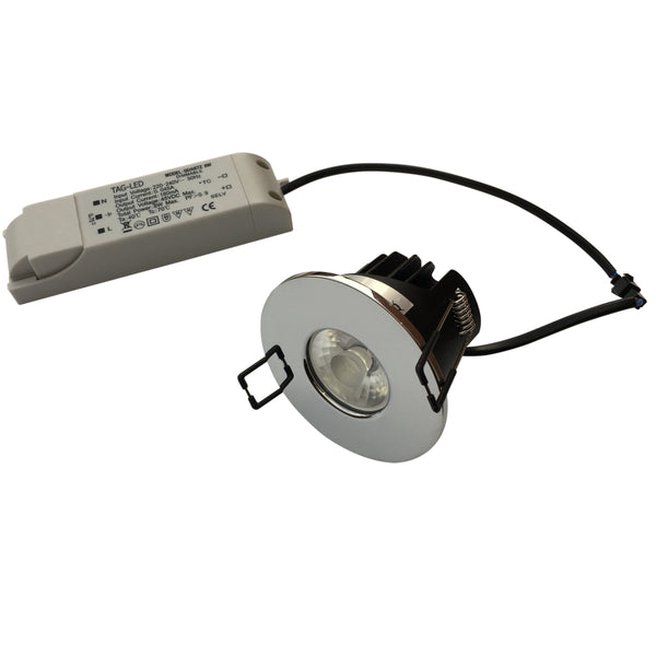 Quartz 8W Integrated LED Fire Rated Ceiling Spotlight